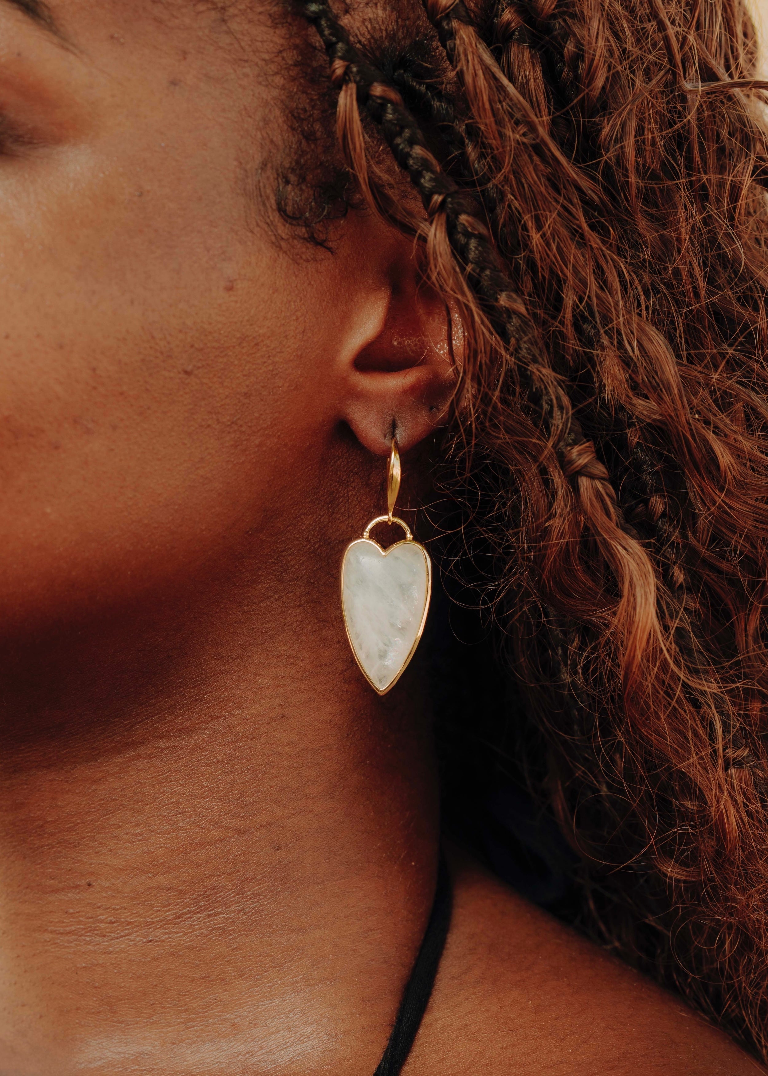Natural Crystal Earrings – Fiong Mma