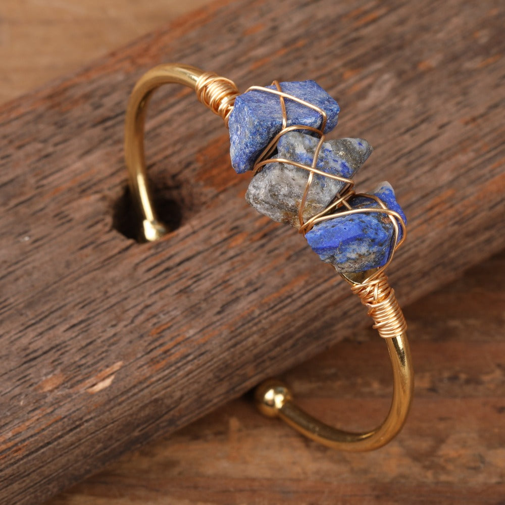 Raw Crystal Bangle- Powerful Healing Crystal Energy // Fiong Mma